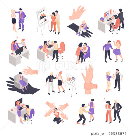 Sexual Harassment Setのイラスト素材 [96388675] - PIXTA