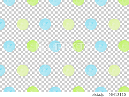 Watercolor style blue and green polka dot... - Stock Illustration ...