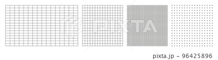 Grid checkered templates on white background....のイラスト素材 [96425896] - PIXTA