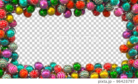 3d illustration of Festive Christmas ornaments...のイラスト素材 [96428797] - PIXTA