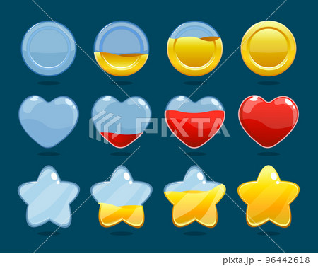 Game Rating Icons Setのイラスト素材 [96442618] - PIXTA