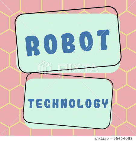 Conceptual caption Robot Technology. Business...のイラスト素材 [96454093] - PIXTA