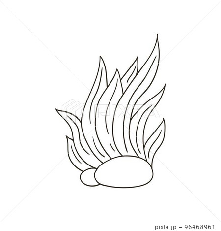 Monochrome Illustrations in hand draw styleのイラスト素材 [96468961] - PIXTA