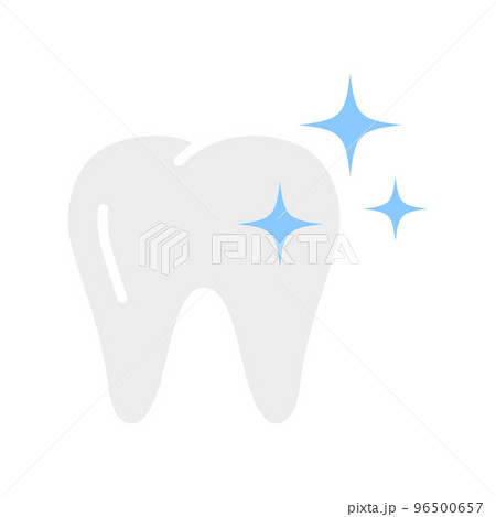 Shiny, healthy tooth. Healthy tooth with...のイラスト素材 [96500657] - PIXTA