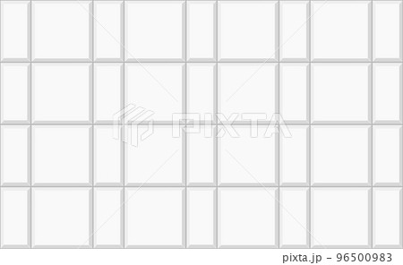White alternating tile pattern. Stone or...のイラスト素材 [96500983] - PIXTA