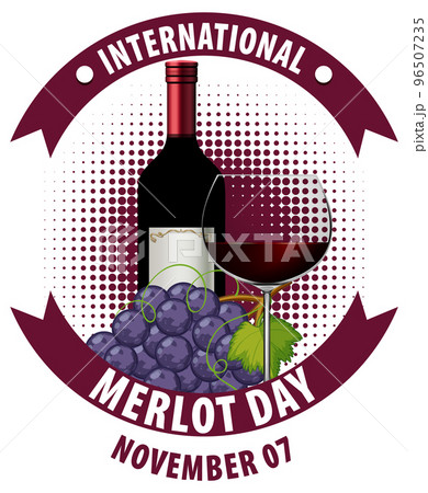 International Merlot Day Logo Designのイラスト素材 [96507235] - PIXTA
