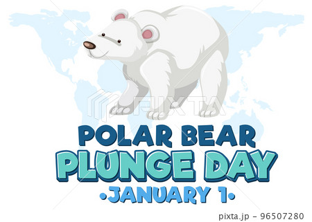 Polar Bear Plunge Day January iconのイラスト素材 [96507280] - PIXTA