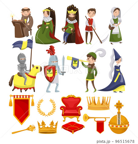 Medieval King And Queen Clipart
