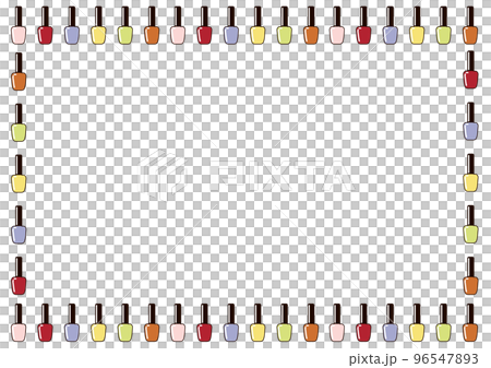 nail polish border - Stock Illustration [96547893] - PIXTA