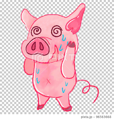 dizzy pig - Stock Illustration [96563668] - PIXTA