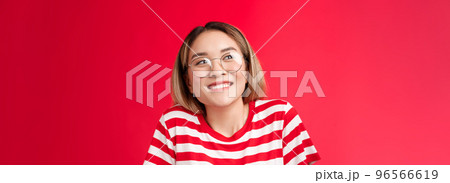 Cheerful silly cute asian girlfriend cannot...の写真素材 [96566619] - PIXTA