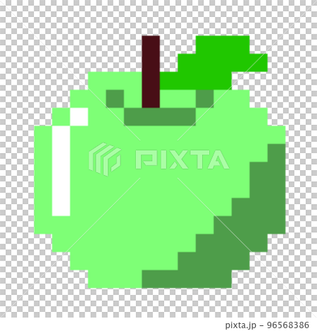 青りんご ドット絵 アイコン2のイラスト素材 [96568386] - PIXTA
