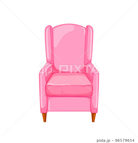 empty armchair chair cartoon vector illustrationのイラスト素材 [96579654] - PIXTA