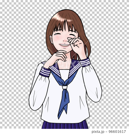 Crying female student - Stock Illustration [96601617] - PIXTA