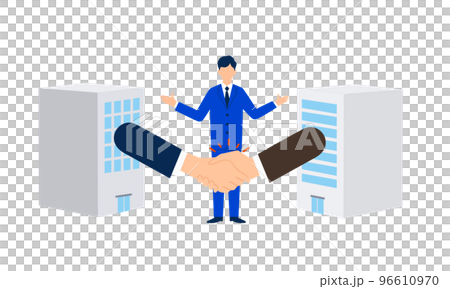 Business matching illustration image, vector - Stock Illustration ...