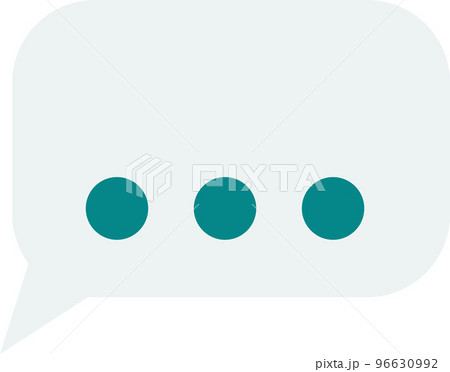 Message boxes and chats illustration in minimal...のイラスト素材 [96630992 ...