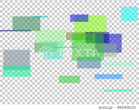 Abstract blue green rectangles overlay with... - Stock Illustration ...