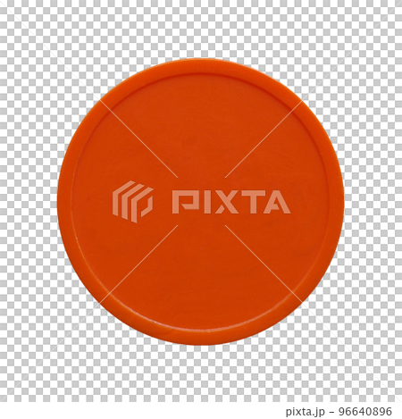 Orange plastic token money transparent backgroundのイラスト素材 [96640896] - PIXTA