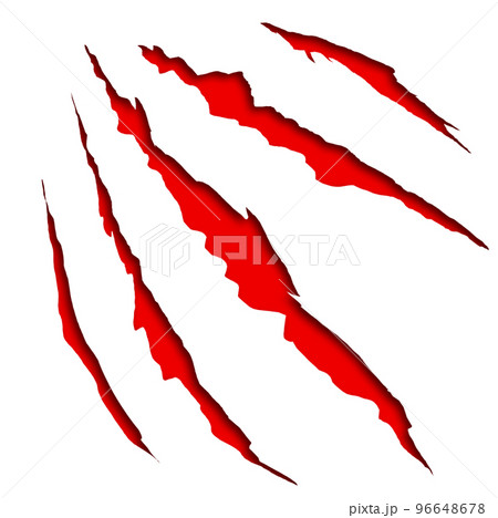 爪痕のイラスト素材 [96648678] - PIXTA