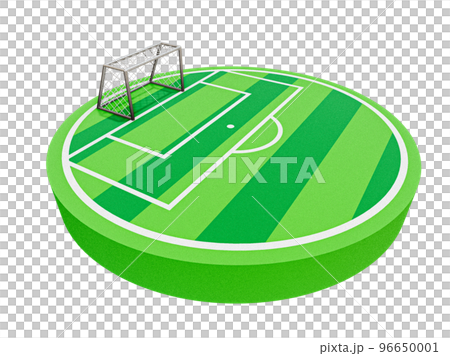 Soccer 3d field, realistic 3D rendering circle... - Stock Illustration ...