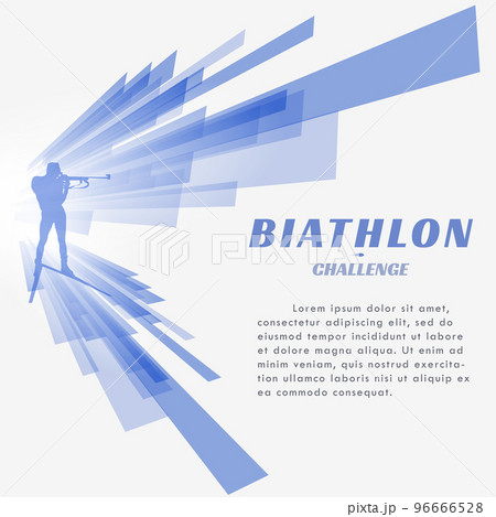 Biathlon Challenge Bannerのイラスト素材 [96666528] - PIXTA