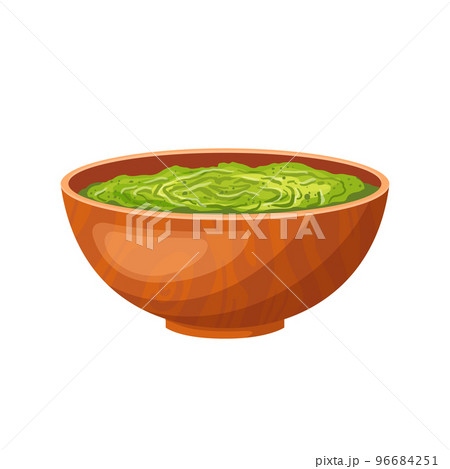 bowl pesto cartoon vector illustrationのイラスト素材 [96684251] - PIXTA
