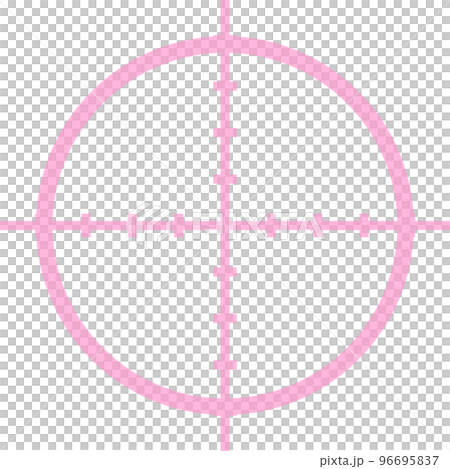 Aim illustration transparent pink thick - Stock Illustration [96695837 ...