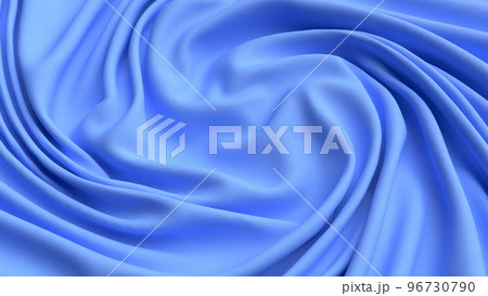 Blue colored cloth piece of fabric backgroundのイラスト素材 [96730790] - PIXTA