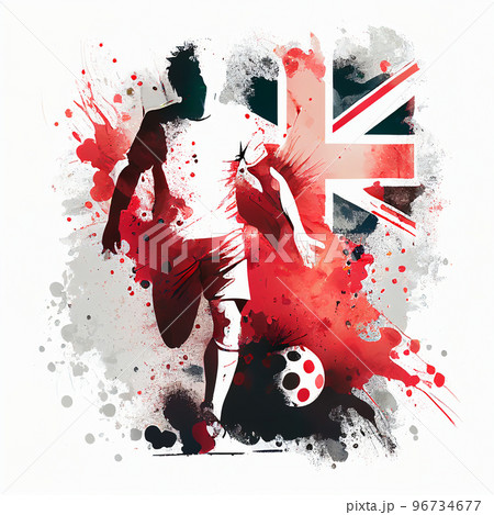 England national football player. English...のイラスト素材 [96734677] - PIXTA