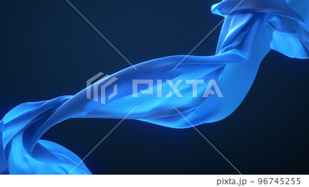 Blue colored cloth piece of fabric backgroundのイラスト素材 [96745255] - PIXTA