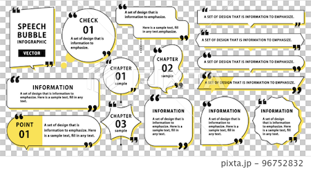 Emphasizing speech bubble info design vector... - Stock Illustration ...