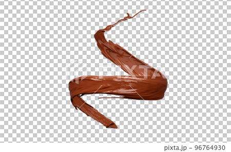 3d milk chocolate ripple whirlpool splash... - Stock Illustration ...