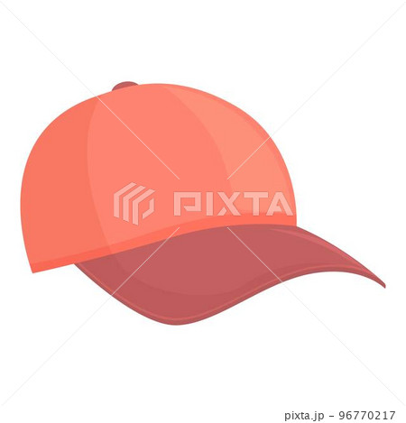 Red cap icon cartoon vector. Uniform appareal....のイラスト素材 [96770217] - PIXTA