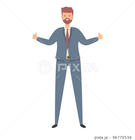 Marketing man icon cartoon vector. Director...のイラスト素材 [96770536] - PIXTA