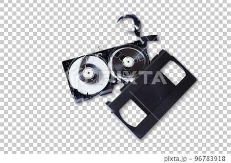 Damaged videotape, VHS [Transparent] - Stock Illustration [96783918 ...