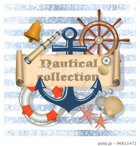 Nautical collection 4のイラスト素材 [96811472] - PIXTA