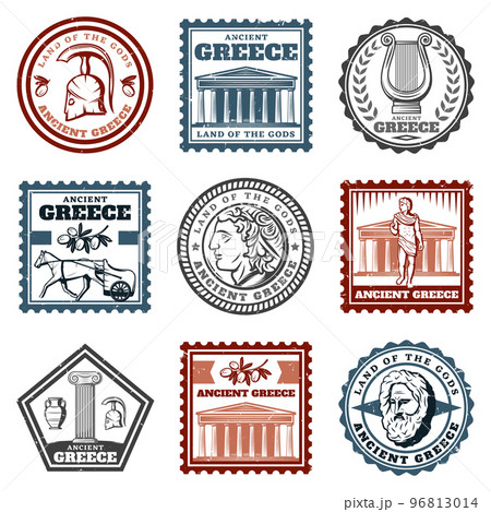 Vintage Ancient Greek Marks Setのイラスト素材 [96813014] - PIXTA