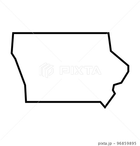 Iowa state of United States of America, USA....のイラスト素材 [96859895] - PIXTA
