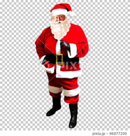Santa Claus photo material with transparent... - Stock Illustration ...