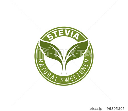 Stevia sweetener leaves icon. Stevia product...のイラスト素材 [96895805] - PIXTA