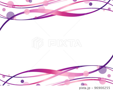 高級感のあるラインとパーティクル ピンクのイラスト素材 [96900255] - PIXTA