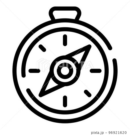 Travel compass icon. Outline travel compass...のイラスト素材 [96921620] - PIXTA