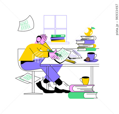 Boy Study Very Hard
