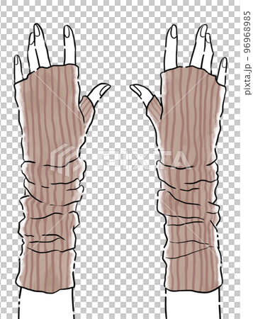Arm warmers Hand-drawn style - Stock Illustration [96968985] - PIXTA