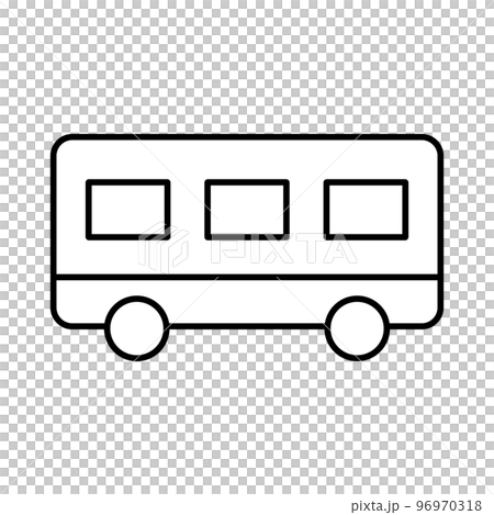 Simple bus icon. bus station. vector. - Stock Illustration [96970318 ...