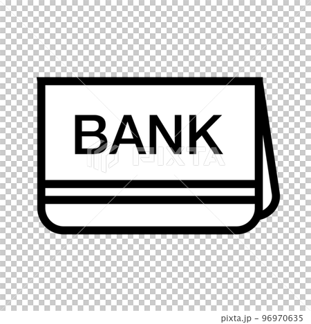 Simple bank passbook icon. passbook. vector. - Stock Illustration ...