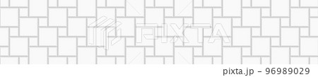 White hopscotch tile horizontal background....のイラスト素材 [96989029] - PIXTA