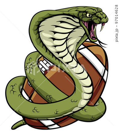 Cobra Snake American Football Team Animal Mascotのイラスト素材 [97014628] - PIXTA