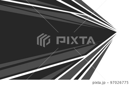 Abstract grey speed line direction geometric on...のイラスト素材 [97026775 ...