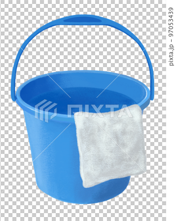 Bucket and rag (with water) - Stock Illustration [97053439] - PIXTA